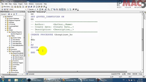 Xem Stored Procedure Trong Sql Procedure Thủ Tục Trong Sql Server
